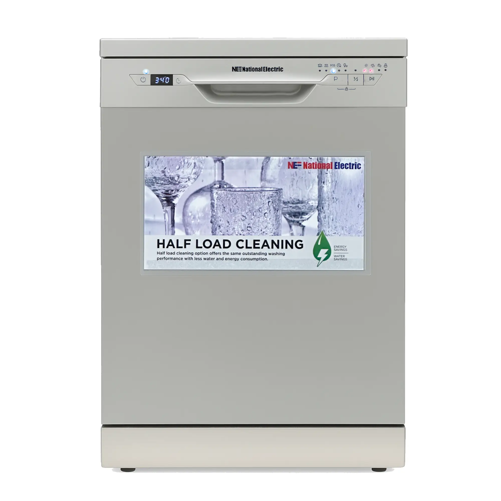 National Electric Dishwasher 5 Program 3 Basket Stainless Steel Alhafez Group